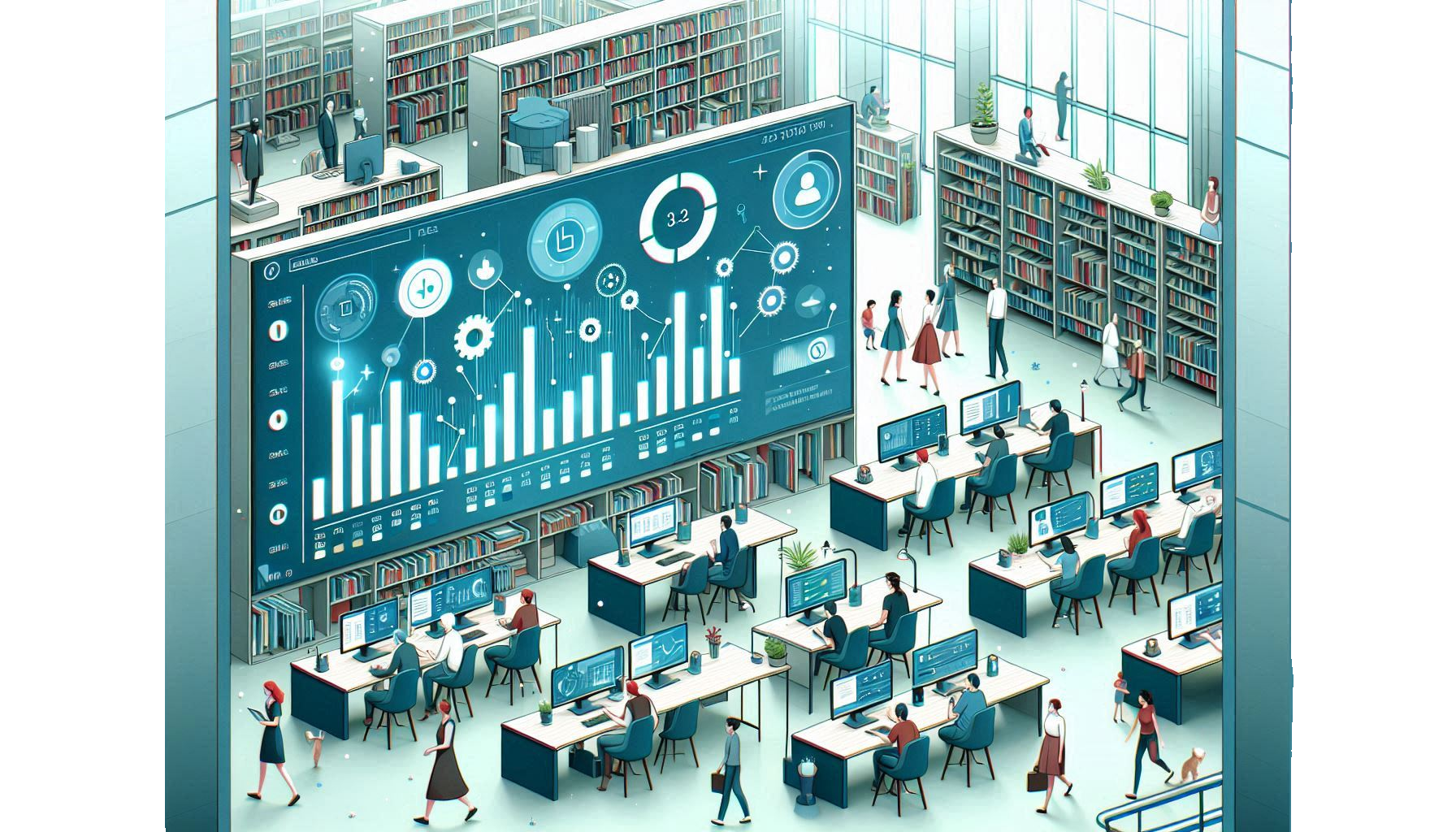 CYBRARIAN® Real-Time Data Visualization Analytics for Libraries
